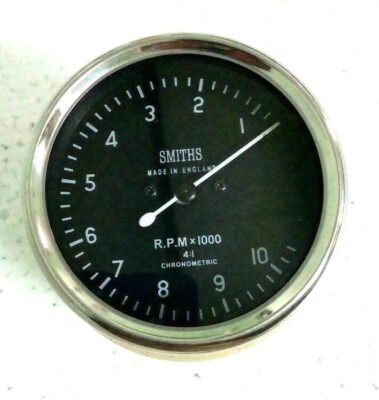 Smiths Tachometer 80 mm fitment M12x1 thread Replica 4:1 ACW | eBay