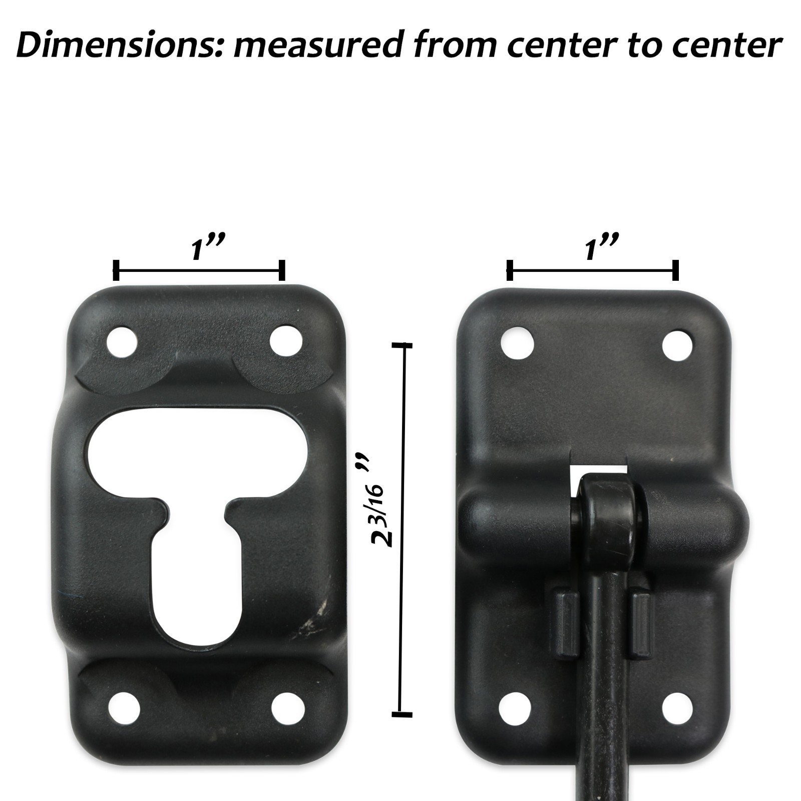 1 Black 4" T-Style Door Catch Latch Holder RV Camper Trailer Cargo ...
