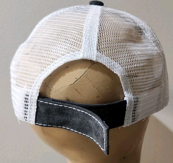 Indian Motorcycle Distressed Mesh Trucker Hat Black & White Mesh Hat | eBay