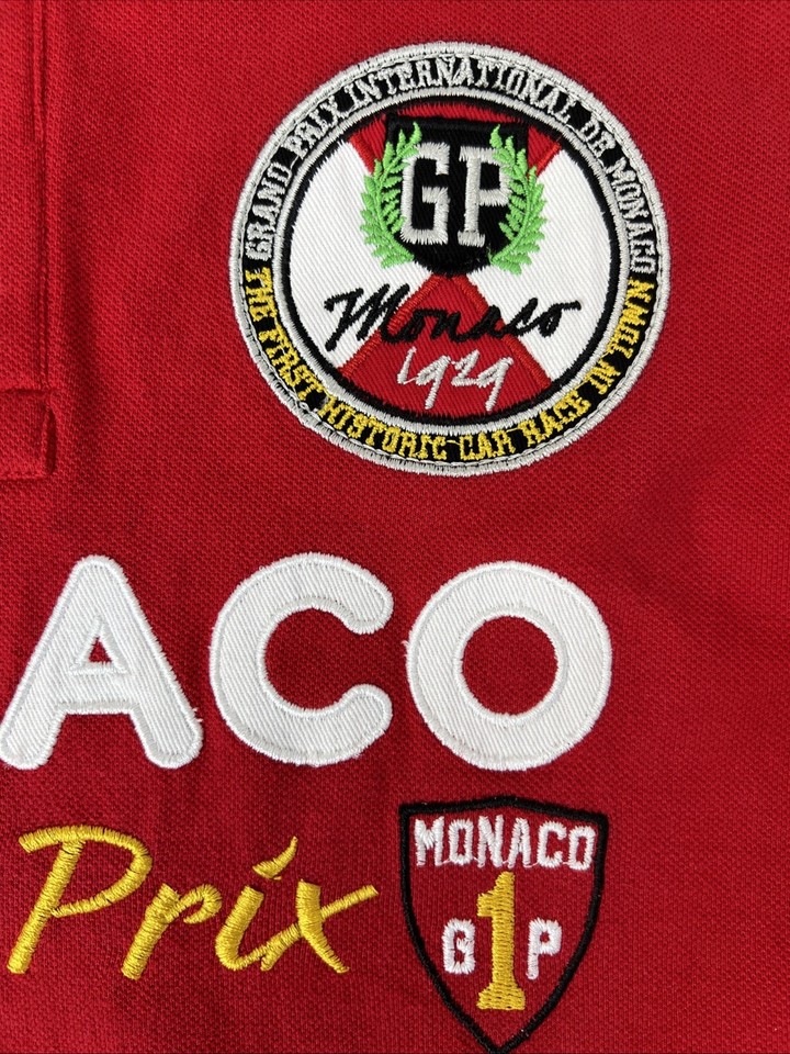 Gazzoil France Boy's 8-Years Grand Prix Monico Red Polo Embroidered ...