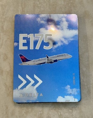 Delta Airlines Trading Card E175 #73. New 2025! RARE #Airplane #Jet # ...