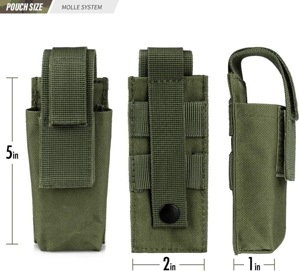 Tactical Molle OC/Mace Spray Pouch for Police Belt Pepper Spray Holder ...