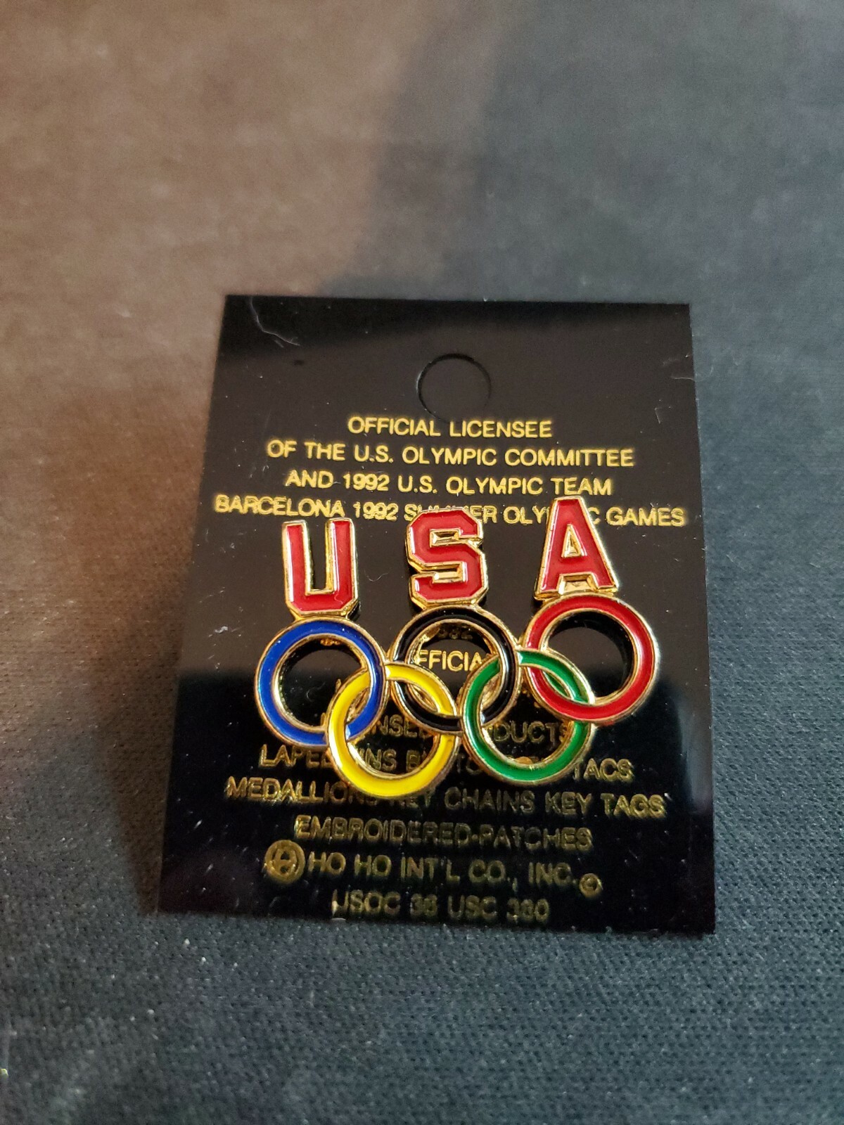 1992 USA Barcelona 92 Olympic Rings Pin Badge Multi Color AO | eBay