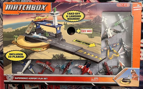 Matchbox Supersonic Airport Play Set. Includes 10 Planes ️. Take Off ...