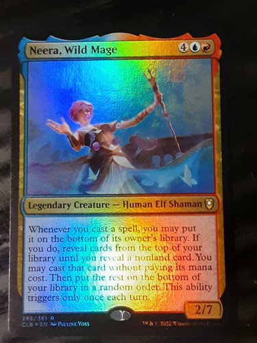 Neera Wild Mage FOIL,Commander Battle for BG ,NM , MTG , FREE SHIPPING ...