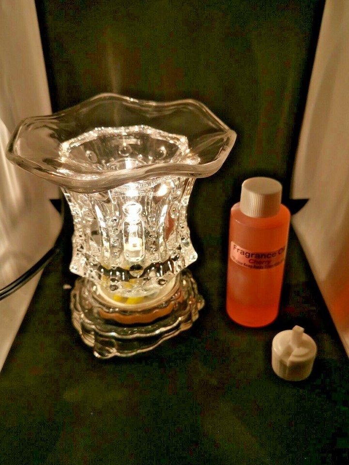 ELECTRIC Fragrance Lamp Oil Wax cubes Burner lamp w/ *FREE OIL & FREE ...