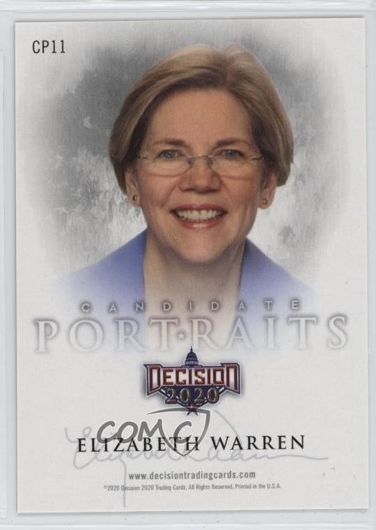 2020 Decision 2020 Candidate Portraits Elizabeth Warren #CP11 3hd | eBay