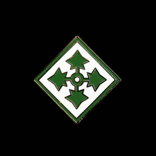 4TH INFANTRY DIVISION HAT LAPEL PIN US ARMY FORT CARSON 4TH ID ...