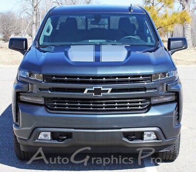 2019-2025 Chevy Silverado Hood Decals Vinyl Graphics BOW RALLY 3M ...