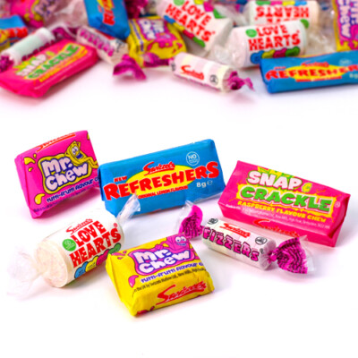 SWIZZELS MINI SWEETS VARIETY MIX LOVE HEARTS FIZZERS REFRESHERS PICK ...