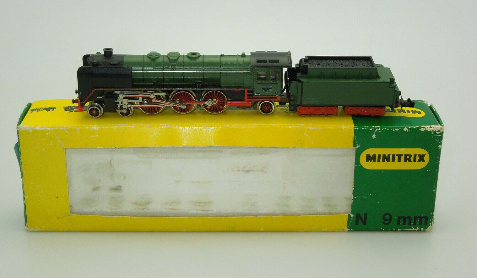 Minitrix Spur N 2044 Dampflok BR 01 235 grün/schwarz | eBay.de
