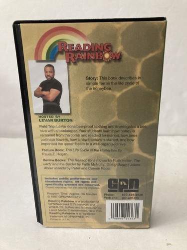 The Life Cycle of the Honeybee VHS Volume # 36 Hosted by Levar Burton ...