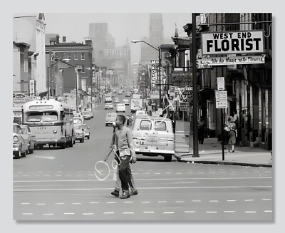 1960s Baltimore Maryland Street Scene, Cars Signs People, Vintage Photo ...