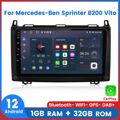 For Mercedes-Ben Sprinter B200 Vito Carplay Android Car Stereo Radio ...