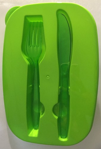 SALAD TO GO-Lunch, Fork, Knife, Plastic bowl container Fast Shipping ...
