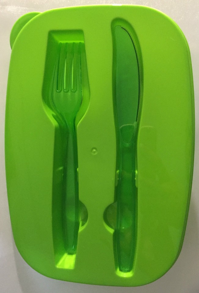 SALAD TO GO-Lunch, Fork, Knife, Plastic bowl container Fast Shipping ...