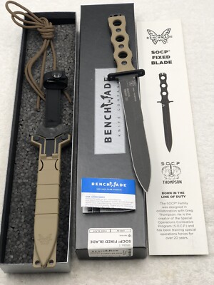 Benchmade 185BK-1 Prototype SOCP Fixed Blade Knife NIB Made In USA | eBay