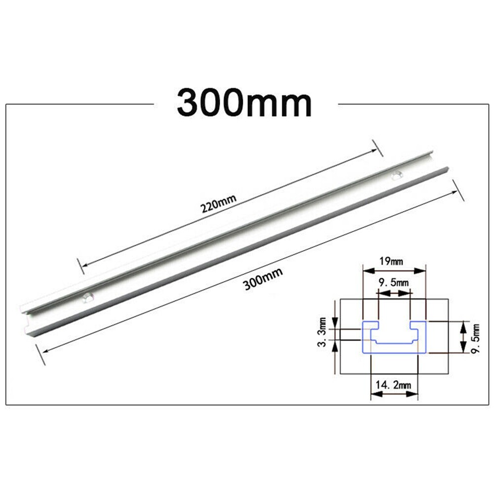 T-Slot Track T-slot Slide 1 Pc 300-600mm Aluminium Alloy For ...