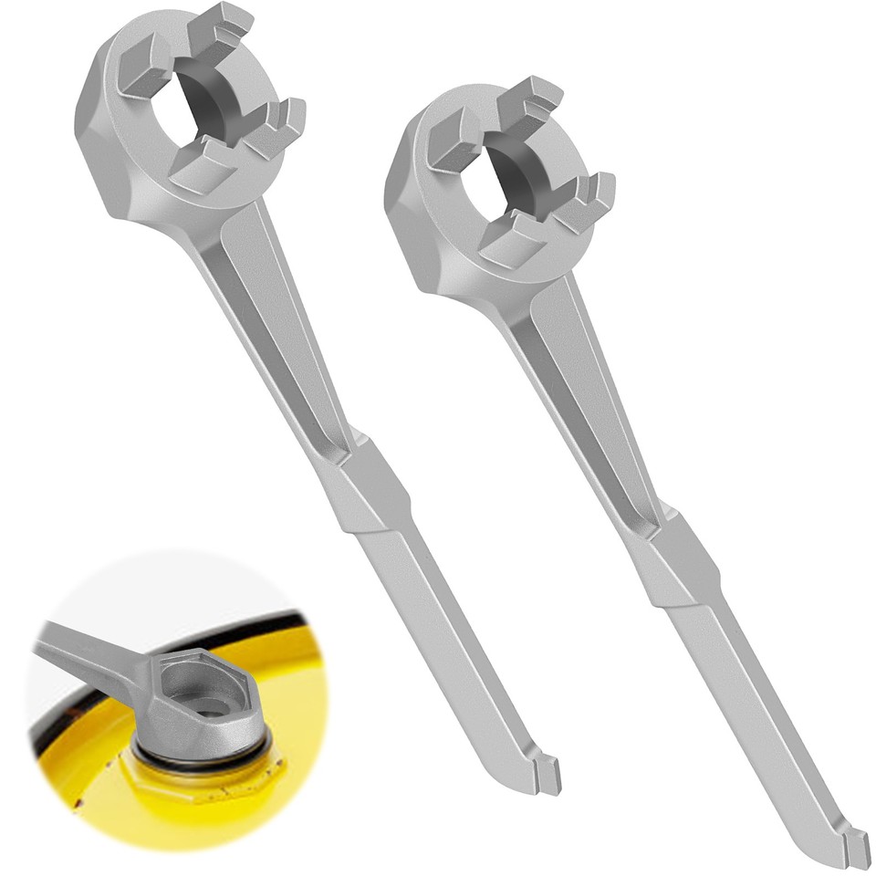 2Pcs Oil Barrel Cover Wrench Barrel Bung Wrench Drum Plug Wrench for ...