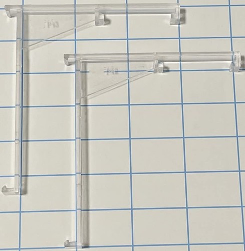 4pcs Valance Clips 3.5" Clear Vertical Blind Hidden Retainer Holder ...