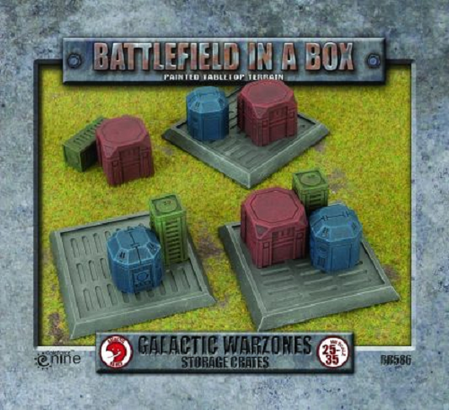Galactic Warzones: Storage Crates (x10) Battlefield in a Box Flames of ...