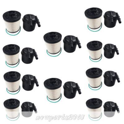 10 Set Fuel Filters 6.7 Liter Powerstroke FD4615 for Ford 11-16 F250 ...