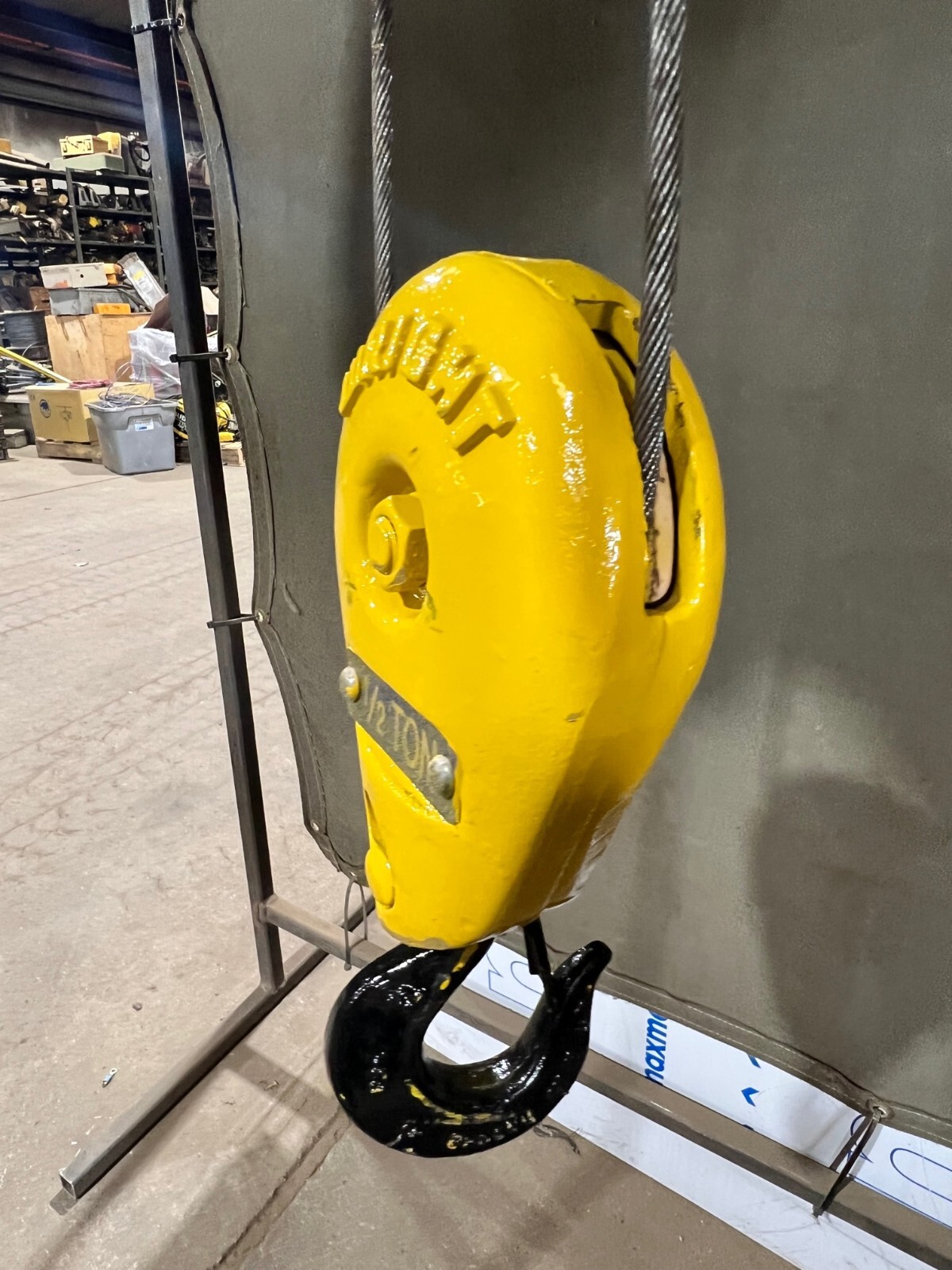 Acco-Wright 1/2 Ton Wire Rope w/ Motorized Trolley, 26 Ft Lift, 460-3 ...