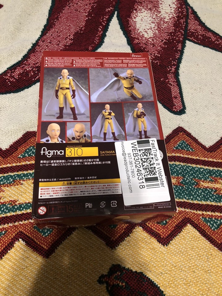 Figma One Punch Man Saitama Action Figure Max Factory X Masaki APSY ...