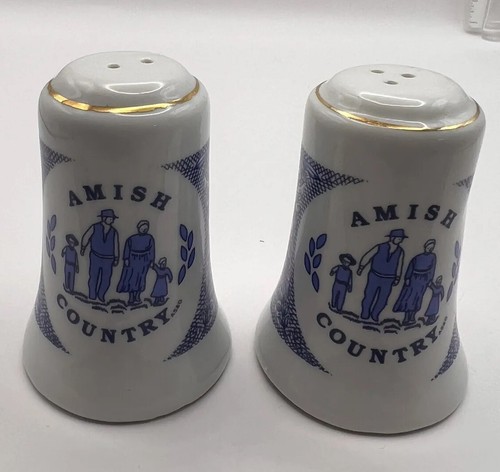 Vintage Amish Country Salt & Pepper Shakers Ceramic Country Kitsch | eBay