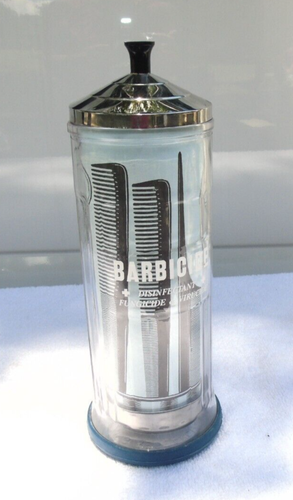 Barbicide Comb Scissor Disinfectant Jar NOS King Research | eBay