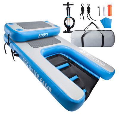 RYpetmia Large Inflatable Pup Plank Dog Water Ramp Pool Ramp Dog ...