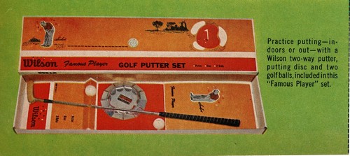 1965 WILSON Famous Player golf putter set Vintage Print Ad | eBay