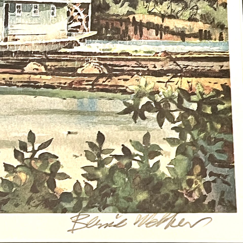 Signed Bernie Webber Black Prince Water Color Framed 20"x25" Print 12 ...