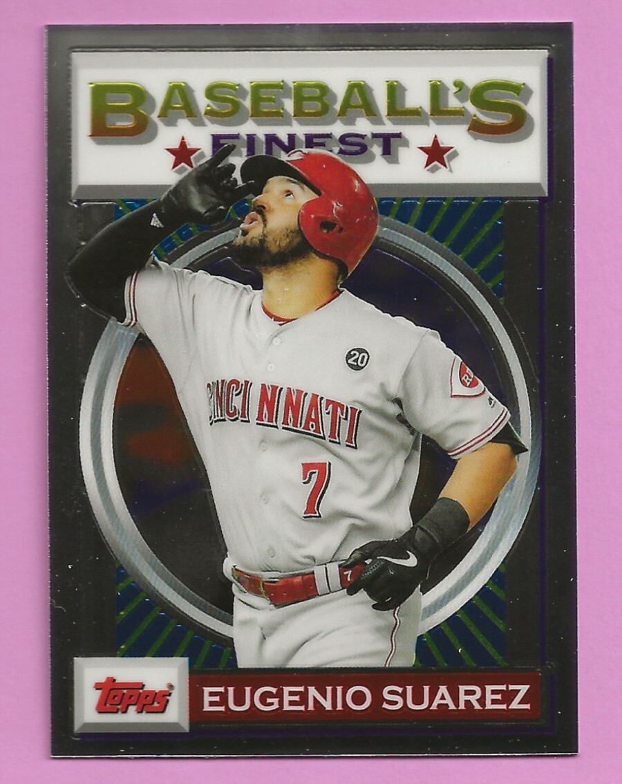 2020 Topps Baseball Finest Flashback Eugenio Suarez #75 Cincinnati Reds ...