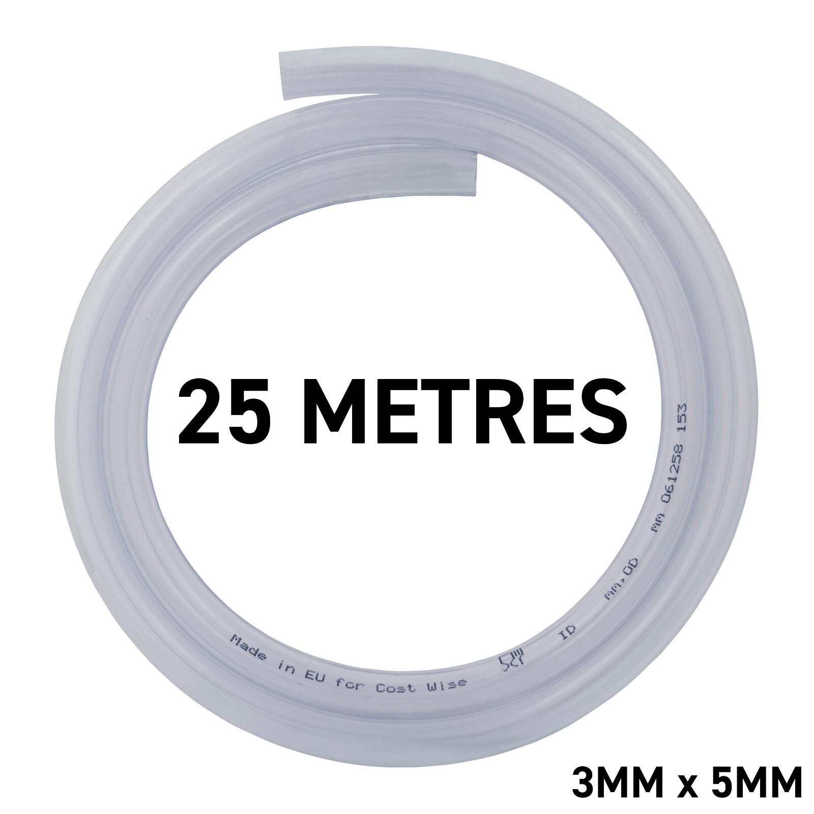 3mm/5mm PVC TUBE CLEAR FLEXIBLE PLASTIC HOSE PIPE-FISH, CAR, AQUARIUMS ...