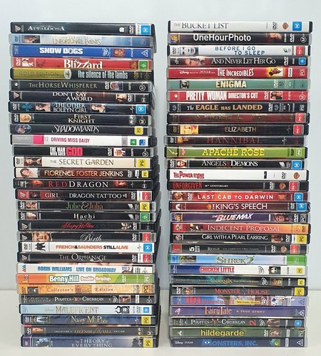 60 Original DVDs – Mostly M & PG Rated, A1 Condition – PAL Format | eBay