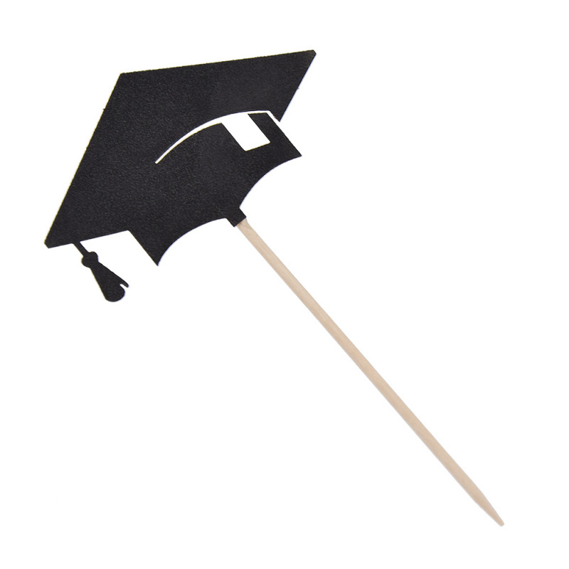 30 Pcs Cap Cake Hat Cap Cupcake Toppers Graduate Party Congrats ...