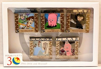 Disney Pixar Party 2016 Movie Quotes 3-D 5 Pin Set LE 300 RARE CUTE | eBay