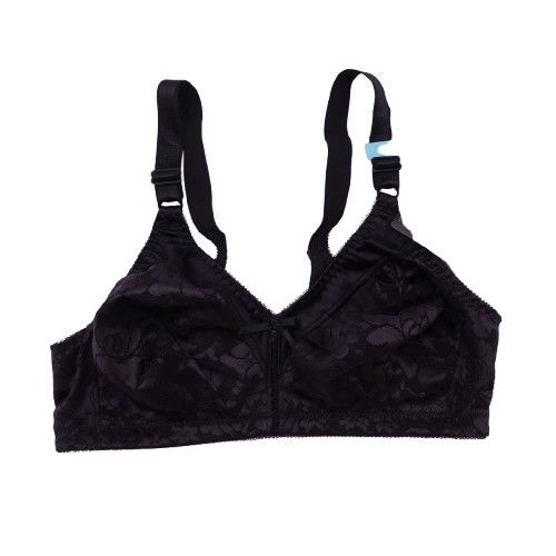 NEW Bali Double Support Spa Closure Wireless Bra Black Size 34C 3372 | eBay