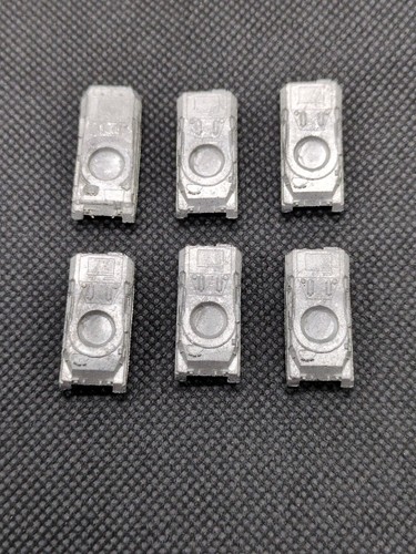 (6) WWII Micro Armour Tank Bases Metal Miniature Bits 1/285 Scale | eBay