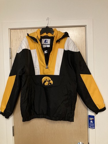 Starter NCAA University of Iowa Hawkeyes Pullover Jacket Sz M | eBay
