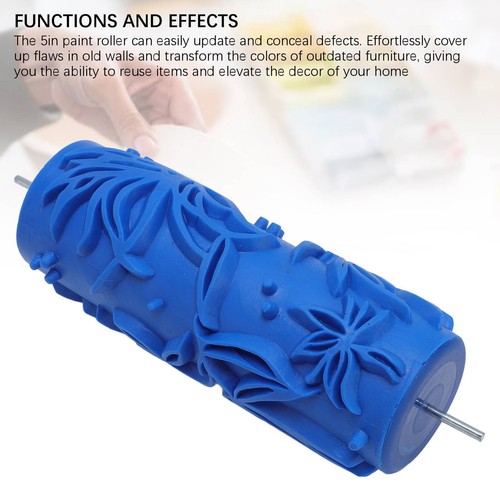 Pattern Paint Roller 5in Brush Sleeve Texture Stencil For Walls Ceiling ...