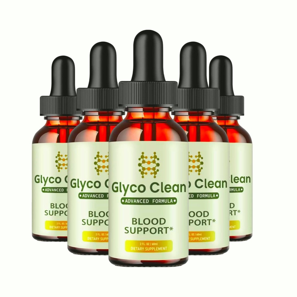(5 Pack) Glyco Clean Drops - GlycoClean Blood Drops for Healthy Blood ...