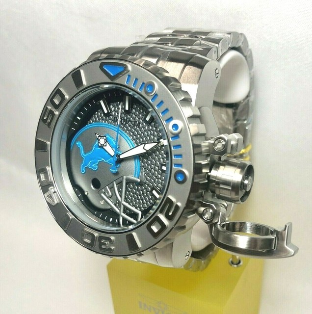 Invicta 33006 NFL Detroit Lions 58mm Grey Dial Automatic Bracelet Watch ...