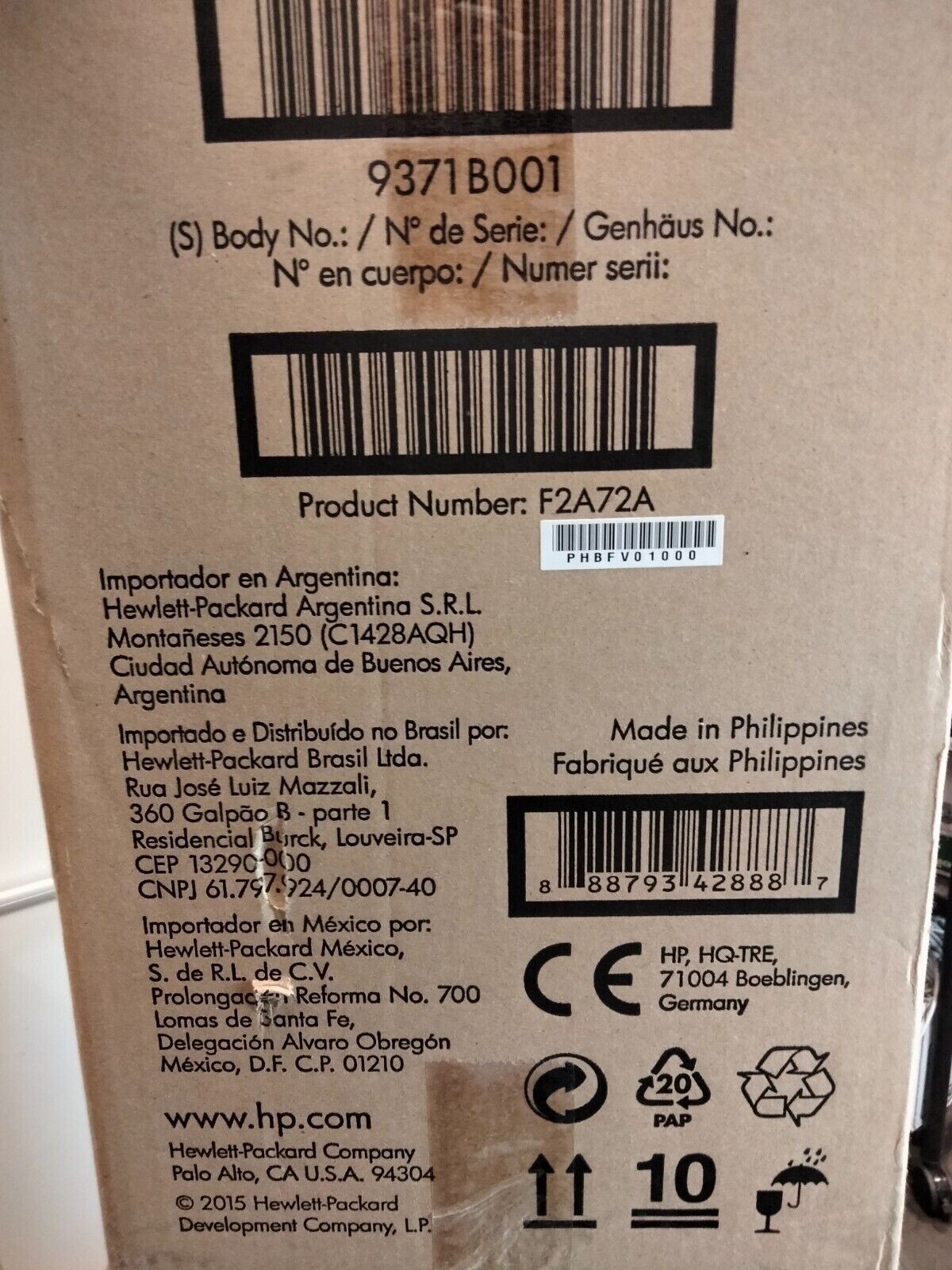 New OEM F2A72A 500 Sheet Feeder Paper Tray for HP LaserJet M501, M506 ...