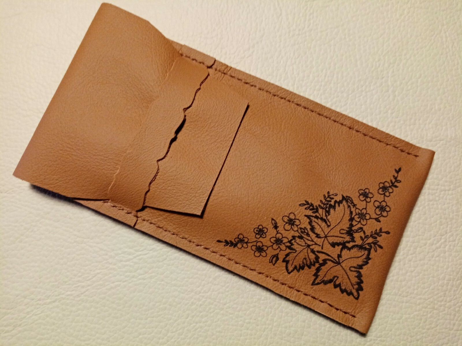 Real leather pencil case with laser engraving. | eBay UK