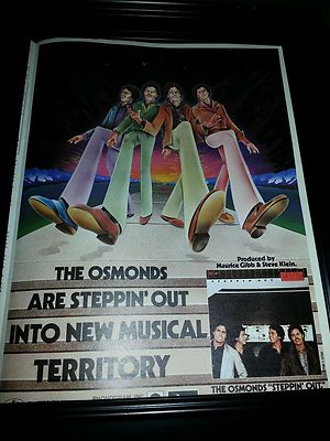 The Osmonds Steppin' Out Rare Original Promo Poster Ad Framed! | eBay