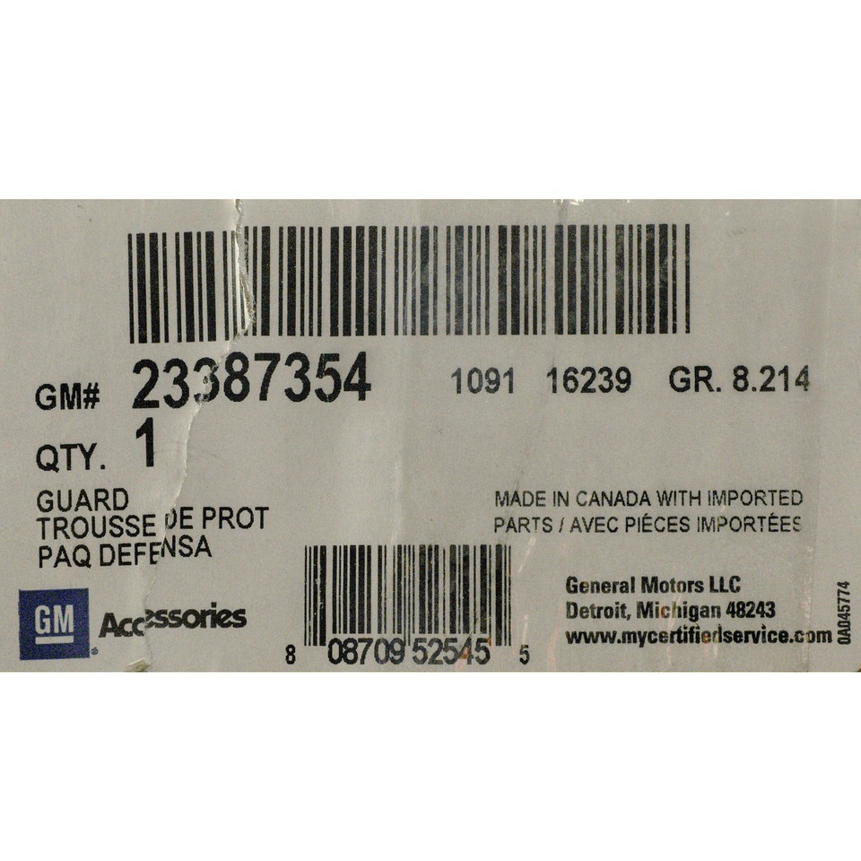 NEW GENUINE GM 14-20 Chevrolet GMC Rear Molded Splash Guard Mud Flaps ...