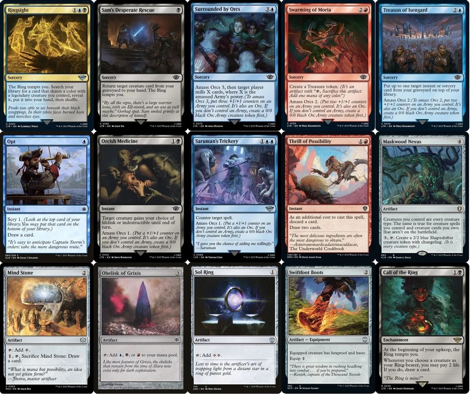 Commander Amass Orc Deck - Sauron Army - LOTR Lord of the Rings - 100 ...