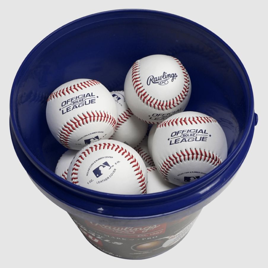(24 pack) Rawlings ROLB2 12U Official League Youth Practice Baseball ...